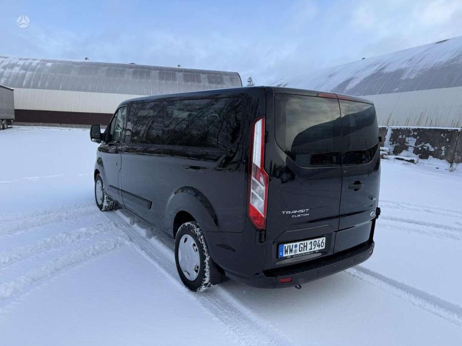 Black Ford Transit Custom 2019 in Kupiskis, with an engine capacity of 2.00 L and mileage of 182 thousand km for 15700 €, photo 13 on AUTOMOTO.COM.LV