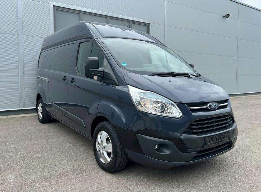Blue Ford Transit Custom 2014 in Utena, with an engine capacity of 2.20 L and mileage of 249 thousand km for 8250 €, photo 41 on AUTOMOTO.COM.LV