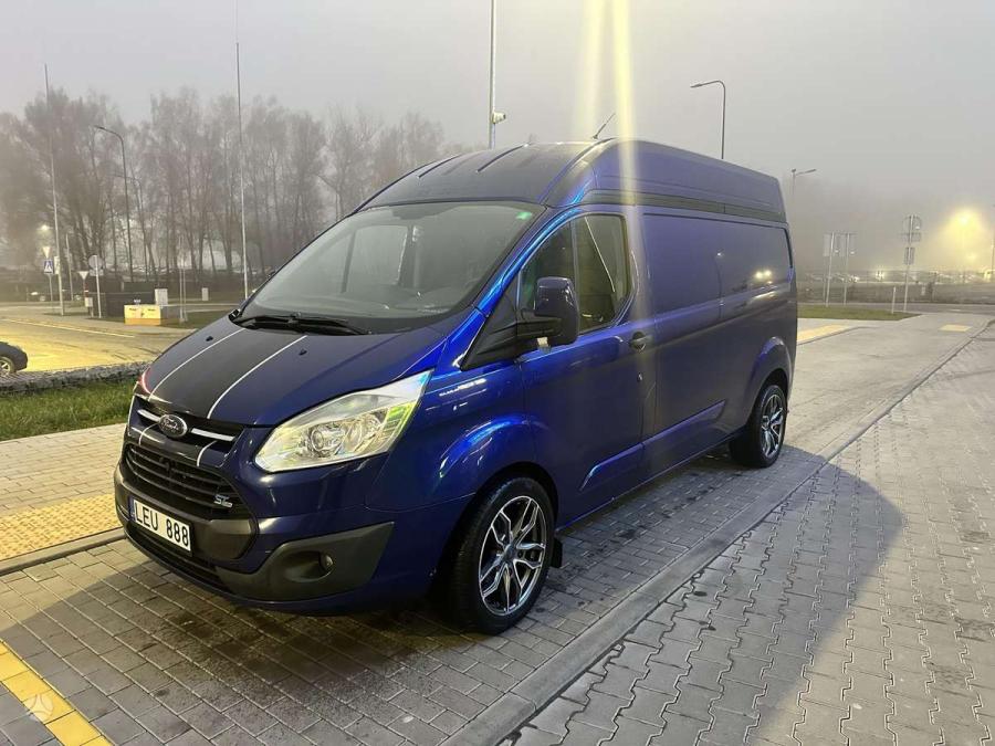 Blue Ford Transit Custom 2014 in Vilnius, with an engine capacity of 2.20 L and mileage of 310 thousand km for 7800 €, photo 5 on AUTOMOTO.COM.LV