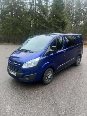 Blue Ford Transit Custom 2015 in Alytus, with an engine capacity of 2.20 L and mileage of 263 thousand km for 6500 €, photo  on AUTOMOTO.COM.LV