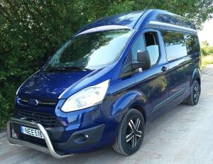 Blue Ford Transit Custom 2015 in Klaipeda, with an engine capacity of 2.20 L and mileage of 213 thousand km for 13500 €, photo  on AUTOMOTO.COM.LV