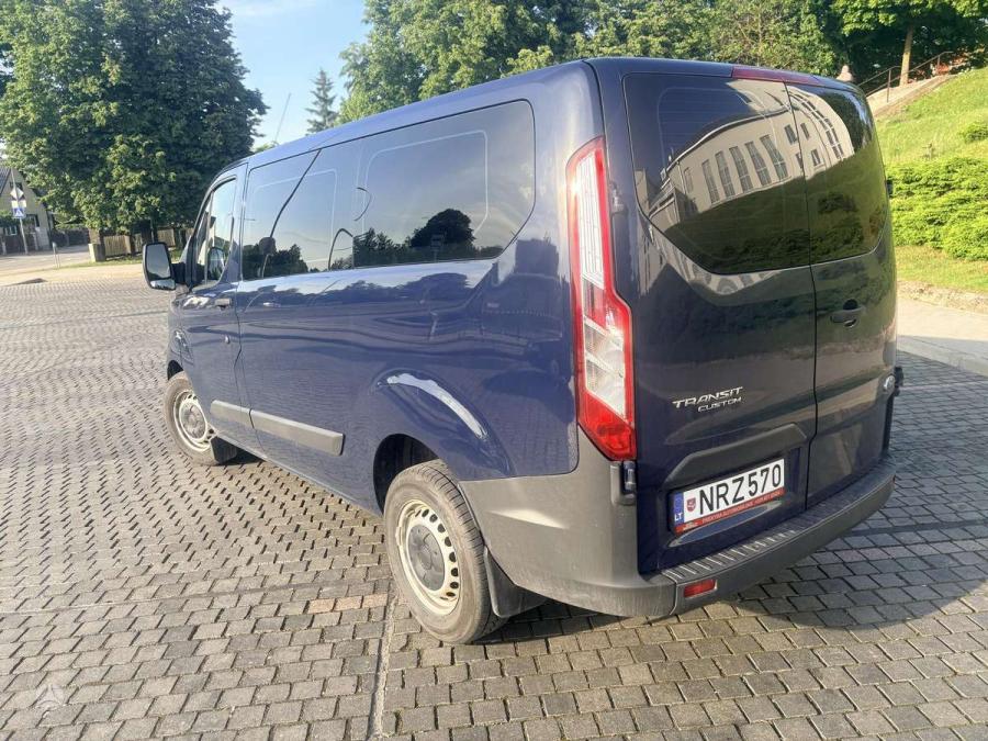Blue Ford Transit Custom 2018 in Telschi, with an engine capacity of 2.00 L and mileage of 183 thousand km for 13100 €, photo 5 on AUTOMOTO.COM.LV