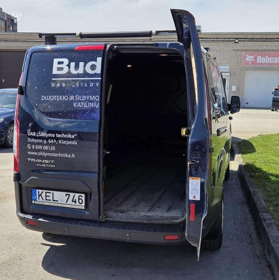 Zils Ford Transit Custom 2018 Klaipėda, ar dzinēja tilpumu 2.00 L un nobraukumu 321 tūkst. km par 5900 €, foto 3 vietnē AUTOMOTO.COM.LV
