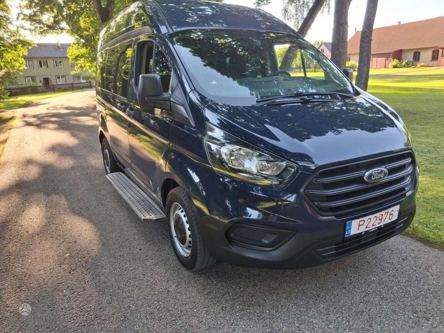 Blue Ford Transit Custom 2020 in Jurbarkas, with an engine capacity of 2.00 L and mileage of 119 thousand km for 14900 €, photo 15 on AUTOMOTO.COM.LV