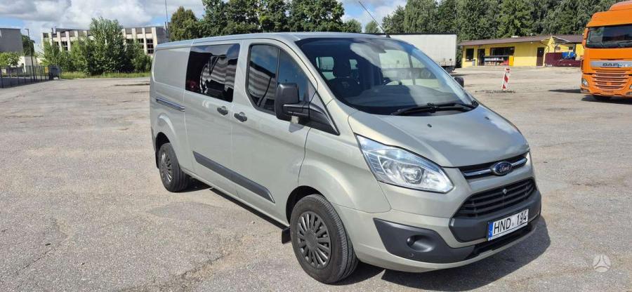 Pelēks Ford Transit Custom 2014 Raseiniai, ar dzinēja tilpumu 2.20 L un nobraukumu 215 tūkst. km par 8000 €, foto 3 vietnē AUTOMOTO.COM.LV