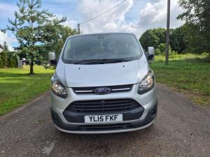 Grey Ford Transit Custom 2015 in Silute, with an engine capacity of 2.20 L and mileage of 245 thousand km for 3850 €, photo 6 on AUTOMOTO.COM.LV