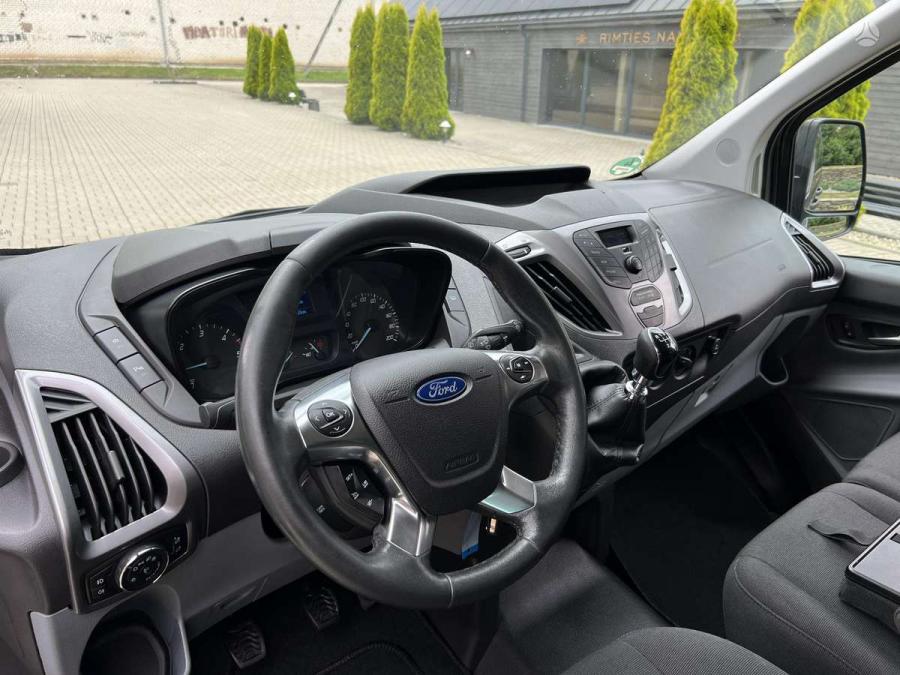 Grey Ford Transit Custom 2016 in Kedainiai, with an engine capacity of 2.20 L and mileage of 230 thousand km for 12800 €, photo 23 on AUTOMOTO.COM.LV