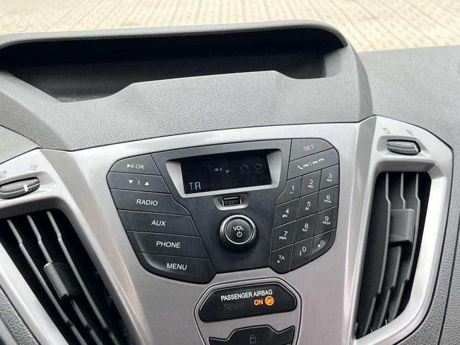 Grey Ford Transit Custom 2016 in Kedainiai, with an engine capacity of 2.20 L and mileage of 230 thousand km for 12800 €, photo 35 on AUTOMOTO.COM.LV