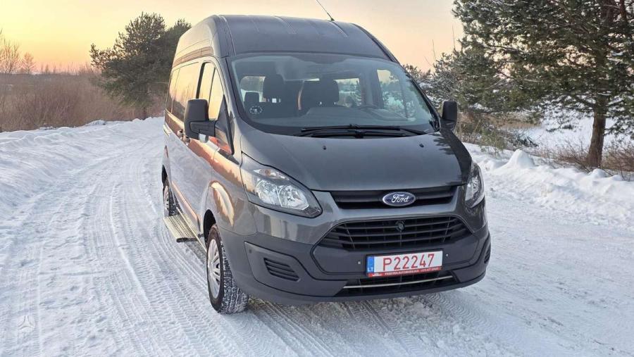 Grey Ford Transit Custom 2018 in Klaipeda, with an engine capacity of 2.00 L and mileage of 220 thousand km for 10890 €, photo 12 on AUTOMOTO.COM.LV