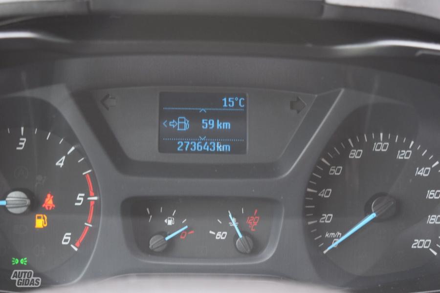 Grey Ford Transit Custom 2014 in Vilnius, with an engine capacity of 2.20 L and mileage of 274 thousand km for 11450 €, photo 14 on AUTOMOTO.COM.LV