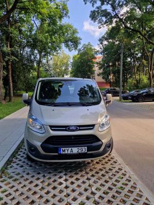 Grey Ford Transit Custom 2016 in Vilnius, with an engine capacity of 2.20 L and mileage of 131 thousand km for 13000 €, photo  on AUTOMOTO.COM.LV
