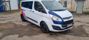 White Ford Transit Custom 2015 in Siauliai, with an engine capacity of 2.20 L and mileage of 200 thousand km for 9499 €, photo  on AUTOMOTO.COM.LV