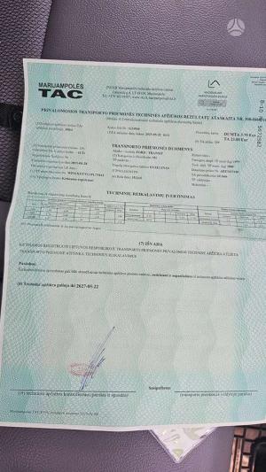 Белый Форд Транзит Кастом 2015 в Мариямполе, объемом двигателя 2.20 л и пробегом 211 тыс. км за 12000 €, фото 17 на AUTOMOTO.COM.LV