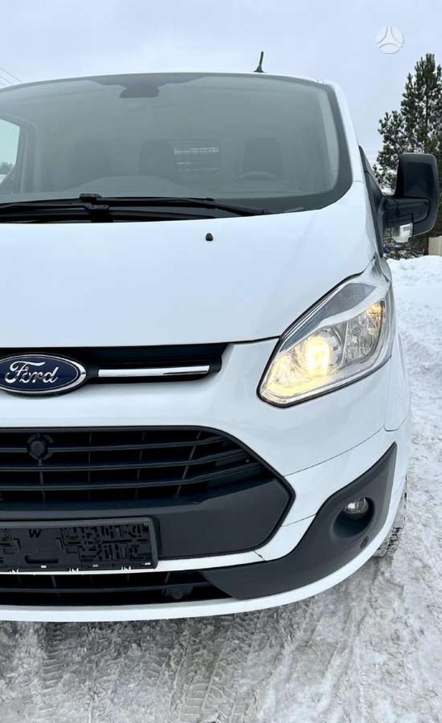 White Ford Transit Custom 2016 in Panevezys, with an engine capacity of 2.20 L and mileage of 126 thousand km for 7750 €, photo 36 on AUTOMOTO.COM.LV