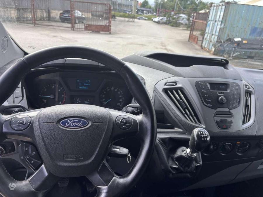 White Ford Transit Custom 2016 in Klaipeda, with an engine capacity of 2.00 L and mileage of 210 thousand km for 6700 €, photo 6 on AUTOMOTO.COM.LV