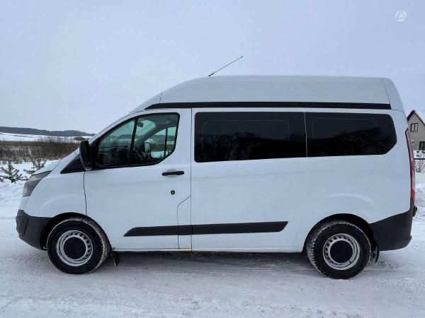 White Ford Transit Custom 2017 in Silale, with an engine capacity of 2.00 L and mileage of 159 thousand km for 10390 €, photo 6 on AUTOMOTO.COM.LV