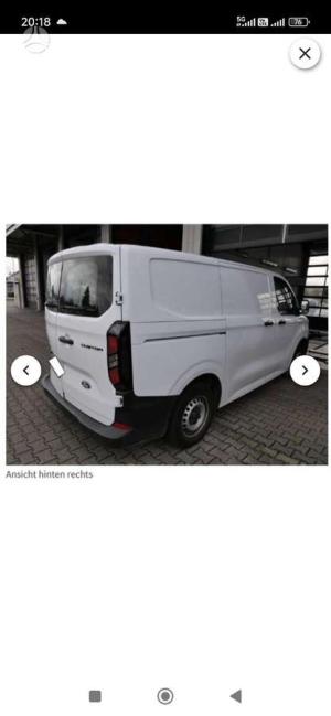 White Ford Transit Custom 2024 in Vilnius, with an engine capacity of 2.00 L and mileage of 17 thousand km for 17950 €, photo 14 on AUTOMOTO.COM.LV