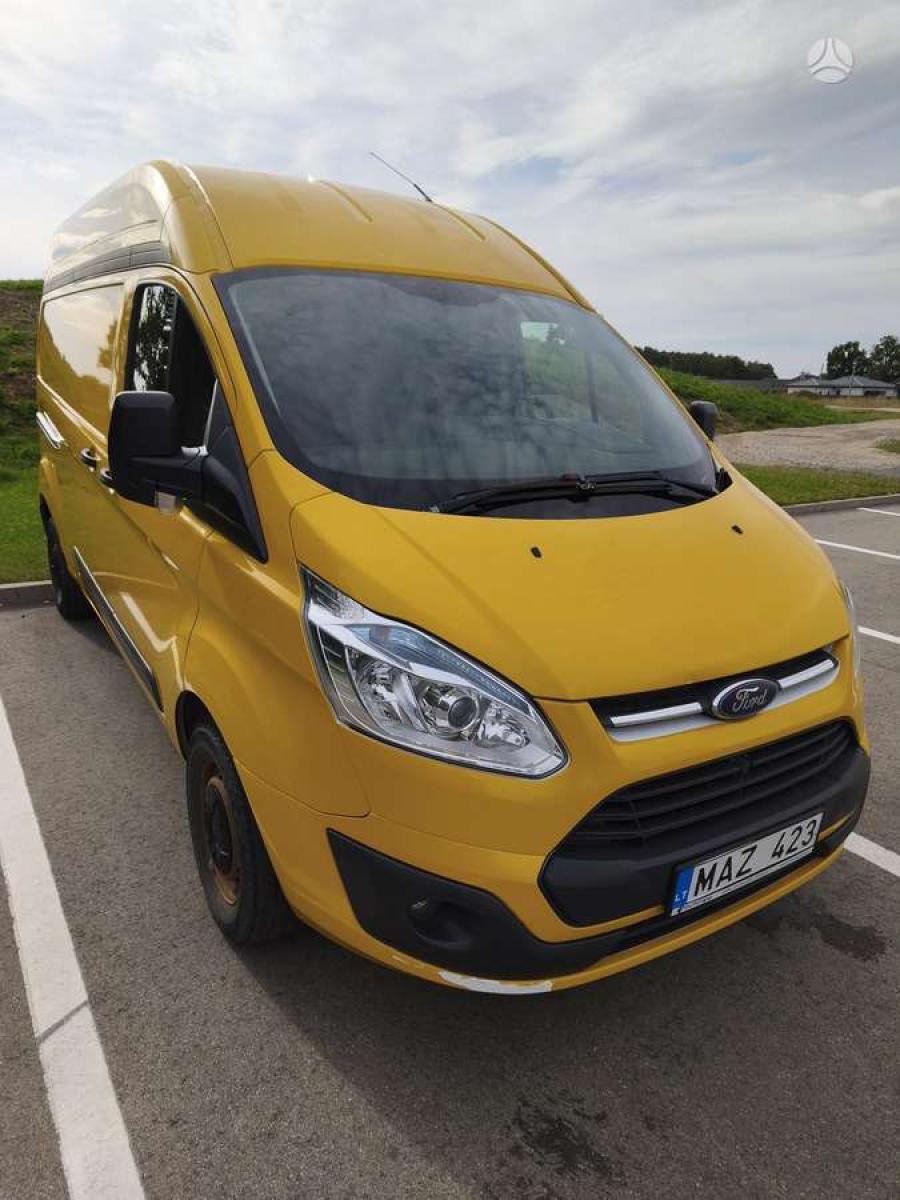 Yellow Ford Transit Custom 2016 in Siauliai, with an engine capacity of 2.20 L and mileage of 282 thousand km for 7000 €, photo 3 on AUTOMOTO.COM.LV