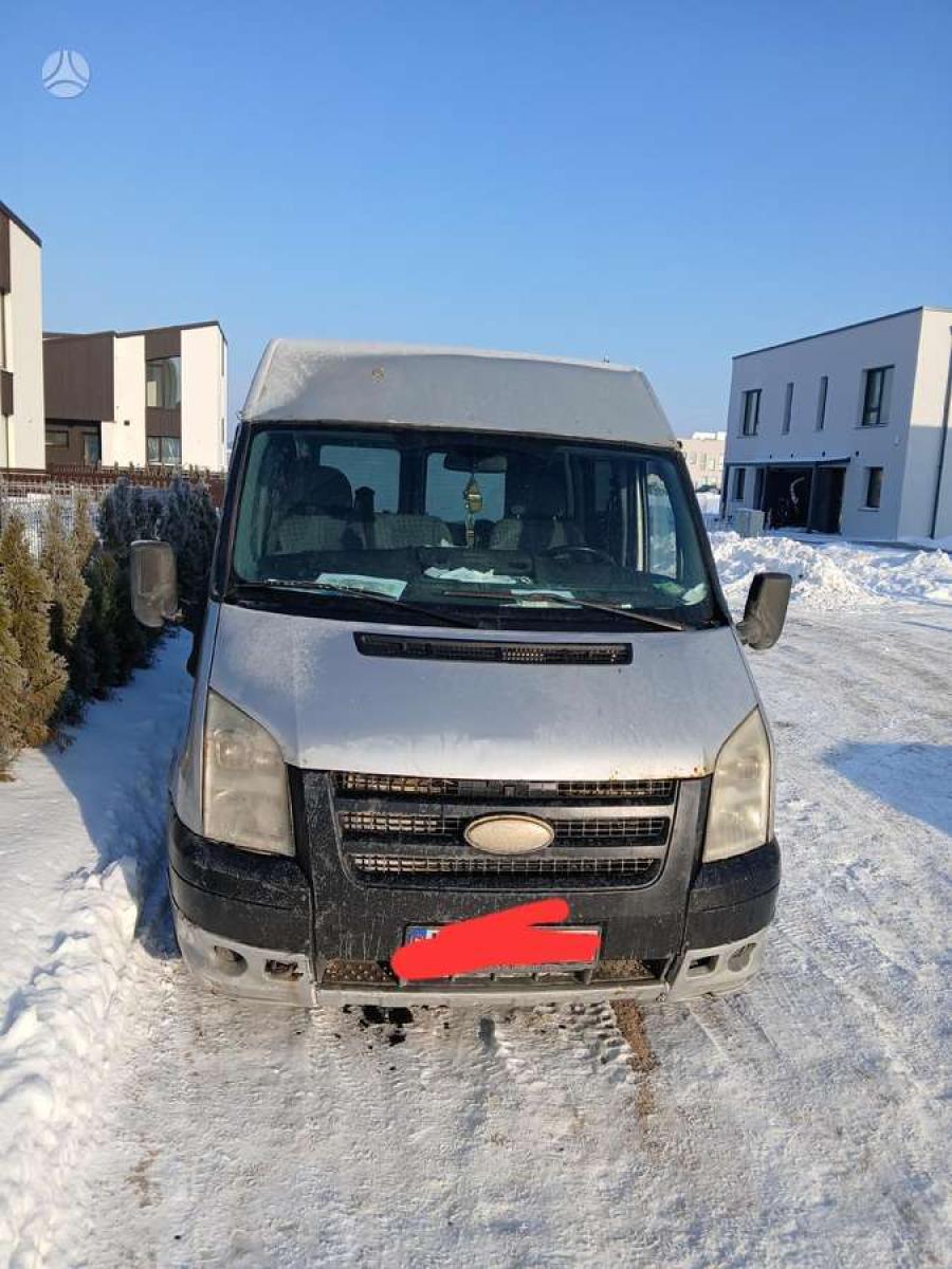 Grey Ford Transit 2009 in Kaunas, with an engine capacity of 2.20 L and mileage of 283 thousand km for 1700 €, photo 1 on AUTOMOTO.COM.LV