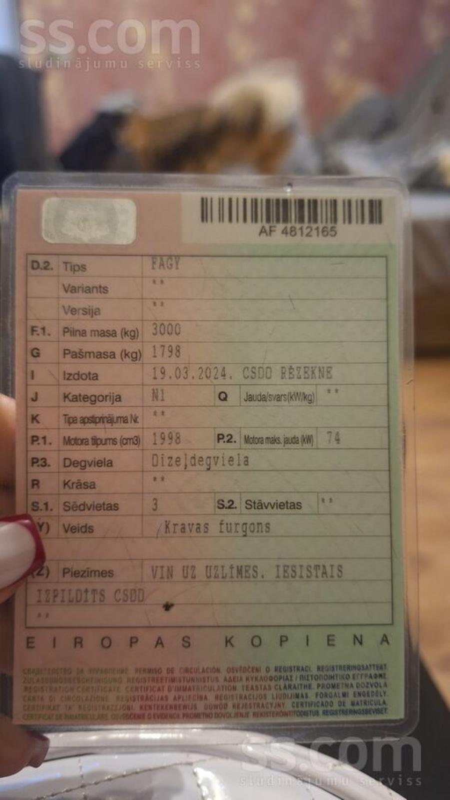 Серый Форд Транзит 2002 в Резекне, объемом двигателя 2.00 л и пробегом 0 тыс. км за 2500 €, фото 1 на AUTOMOTO.COM.LV