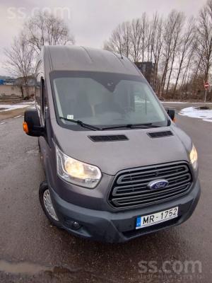 Grey Ford Transit 2015 in Riga, with an engine capacity of 2.20 L and mileage of 138 thousand km for 9500 €, photo  on AUTOMOTO.COM.LV