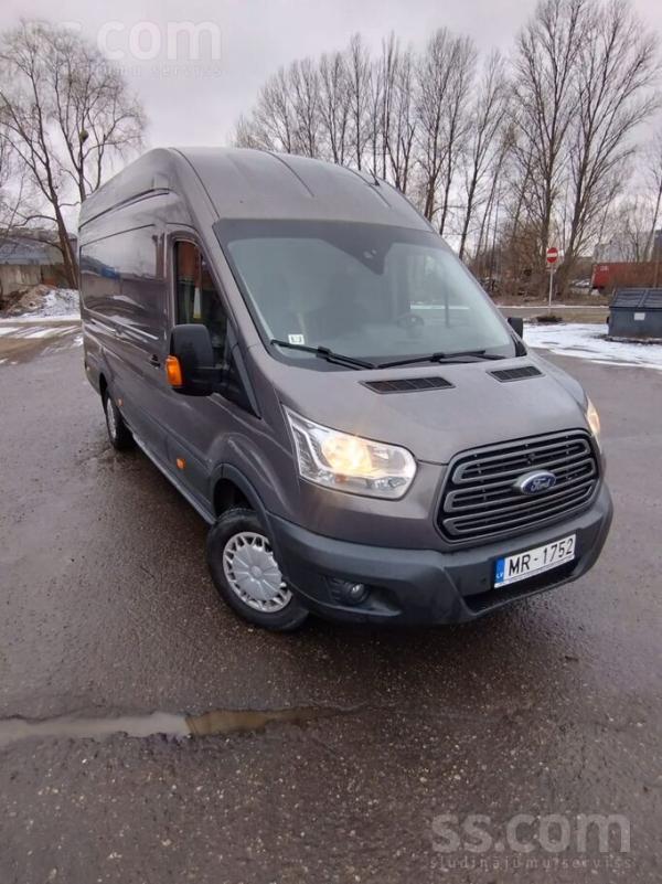 Grey Ford Transit 2015 in Riga, with an engine capacity of 2.20 L and mileage of 138 thousand km for 9500 €, photo 2 on AUTOMOTO.COM.LV