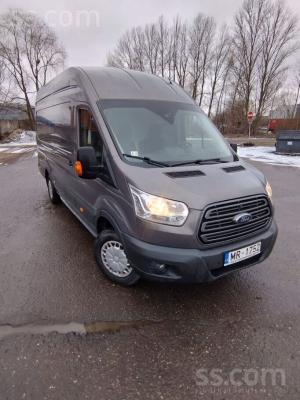 Grey Ford Transit 2015 in Riga, with an engine capacity of 2.20 L and mileage of 138 thousand km for 9500 €, photo 2 on AUTOMOTO.COM.LV