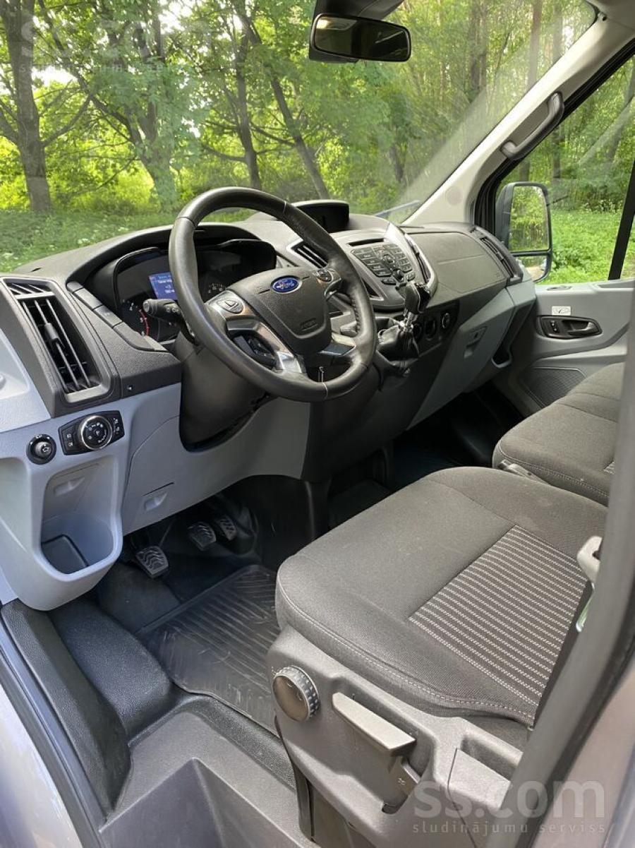 Grey Ford Transit 2016 in Riga, with an engine capacity of 2.20 L and mileage of 0 thousand km for 26900 €, photo 10 on AUTOMOTO.COM.LV