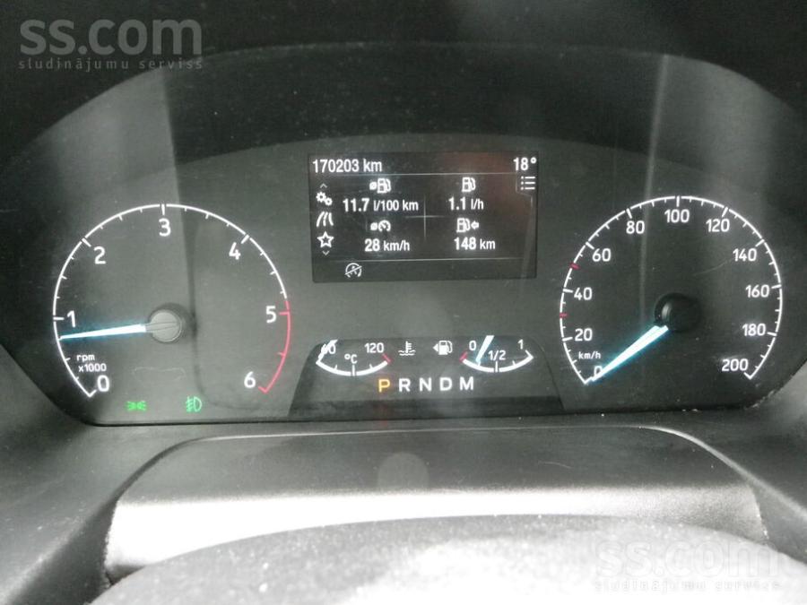 Grey Ford Transit 2018 in Valka, with an engine capacity of 2.00 L and mileage of 170 thousand km for 10900 €, photo 10 on AUTOMOTO.COM.LV