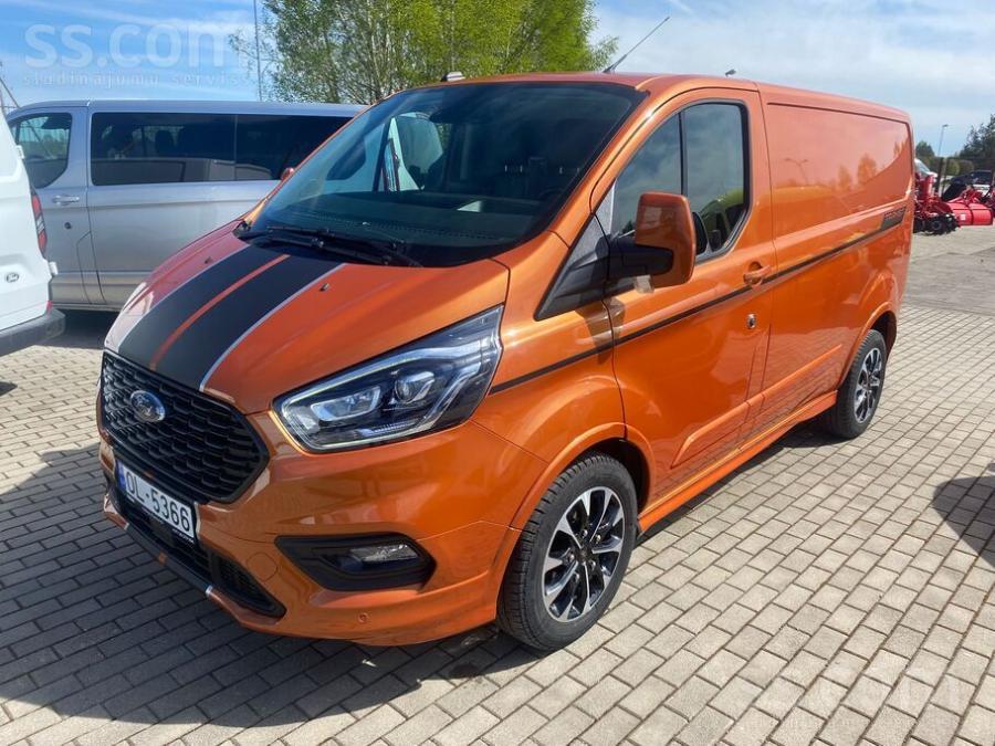 Orange Ford Transit 2021 in Kuldiga, with an engine capacity of 2.00 L and mileage of 76 thousand km for 19900 €, photo 1 on AUTOMOTO.COM.LV