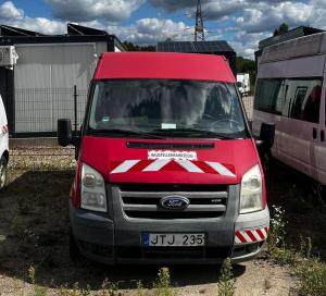 Sarkans Ford Transit 2008 Jonava, ar dzinēja tilpumu 2.20 L un nobraukumu 285 tūkst. km par 2100 €, foto  vietnē AUTOMOTO.COM.LV
