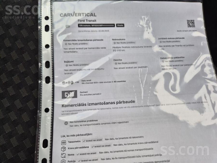 Red Ford Transit 2021 in Riga, with an engine capacity of 1.50 L and mileage of 315 thousand km for 7900 €, photo 17 on AUTOMOTO.COM.LV