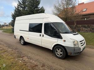 White Ford Transit 2007 in Klaipeda, with an engine capacity of 2.40 L and mileage of 195 thousand km for 2800 €, photo  on AUTOMOTO.COM.LV