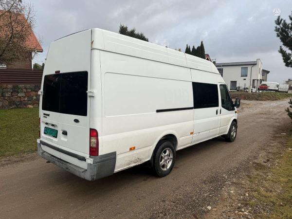 White Ford Transit 2007 in Klaipeda, with an engine capacity of 2.40 L and mileage of 195 thousand km for 2800 €, photo 4 on AUTOMOTO.COM.LV