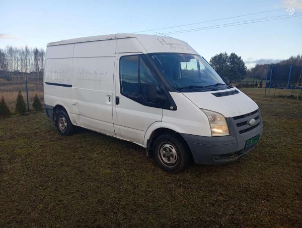 White Ford Transit 2009 in Jonava, with an engine capacity of 2.20 L and mileage of 200 thousand km for 1900 €, photo 3 on AUTOMOTO.COM.LV