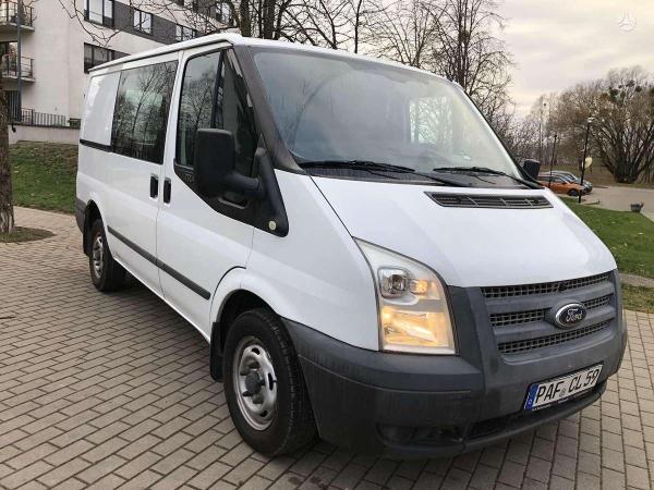 White Ford Transit 2012 in Kaunas, with an engine capacity of 2.20 L and mileage of 206 thousand km for 4900 €, photo 6 on AUTOMOTO.COM.LV