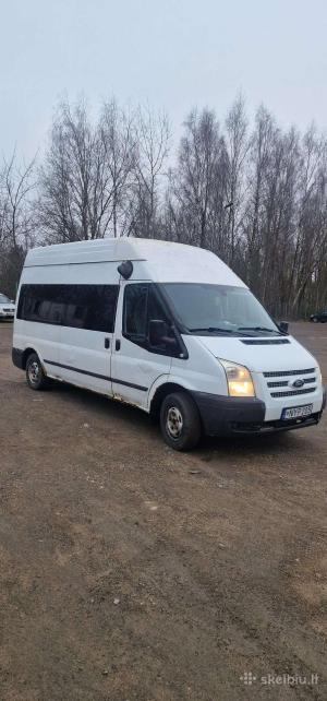 White Ford Transit 2012 in Vilnius, with an engine capacity of 2.20 L and mileage of 399 thousand km for 3400 €, photo 3 on AUTOMOTO.COM.LV