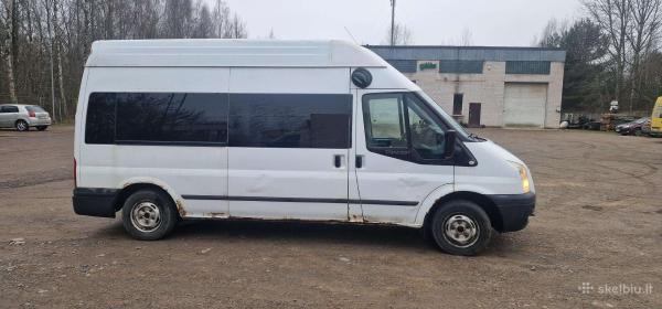 White Ford Transit 2012 in Vilnius, with an engine capacity of 2.20 L and mileage of 399 thousand km for 3400 €, photo 4 on AUTOMOTO.COM.LV