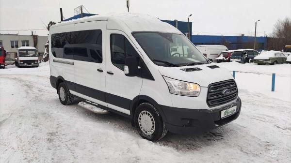 White Ford Transit 2015 in Klaipeda, with an engine capacity of 2.20 L and mileage of 218 thousand km for 12500 €, photo 1 on AUTOMOTO.COM.LV