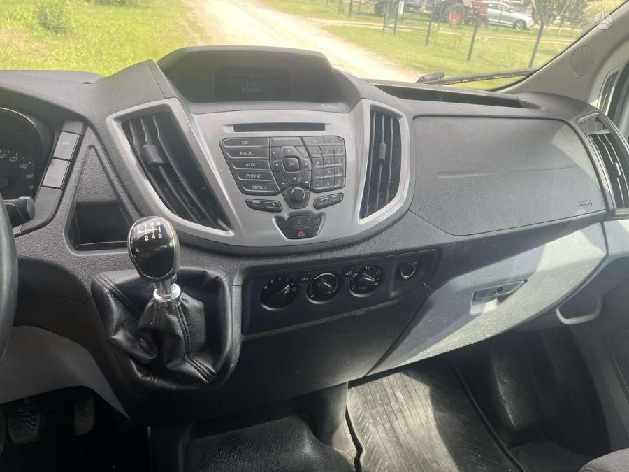 White Ford Transit 2015 in Akmene, with an engine capacity of 2.20 L and mileage of 246 thousand km for 7500 €, photo 13 on AUTOMOTO.COM.LV
