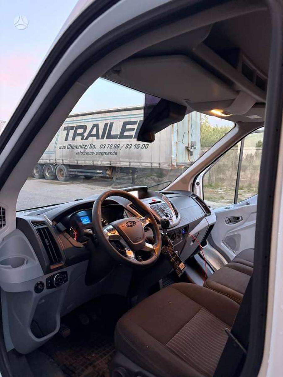 White Ford Transit 2015 in Siauliai, with an engine capacity of 2.20 L and mileage of 380 thousand km for 8950 €, photo 13 on AUTOMOTO.COM.LV