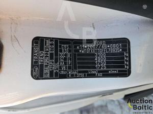 White Ford Transit 2015 in Marijampole, with an engine capacity of 2.20 L and mileage of 277 thousand km for 8000 €, photo 29 on AUTOMOTO.COM.LV