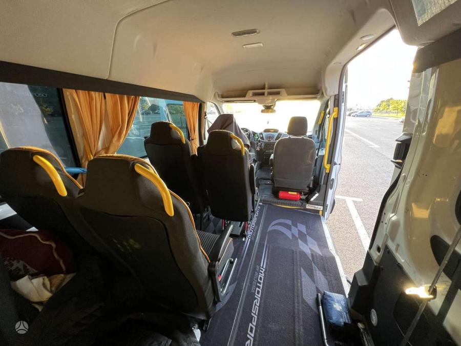 White Ford Transit 2015 in Mazeikiai, with an engine capacity of 2.20 L and mileage of 440 thousand km for 7500 €, photo 11 on AUTOMOTO.COM.LV