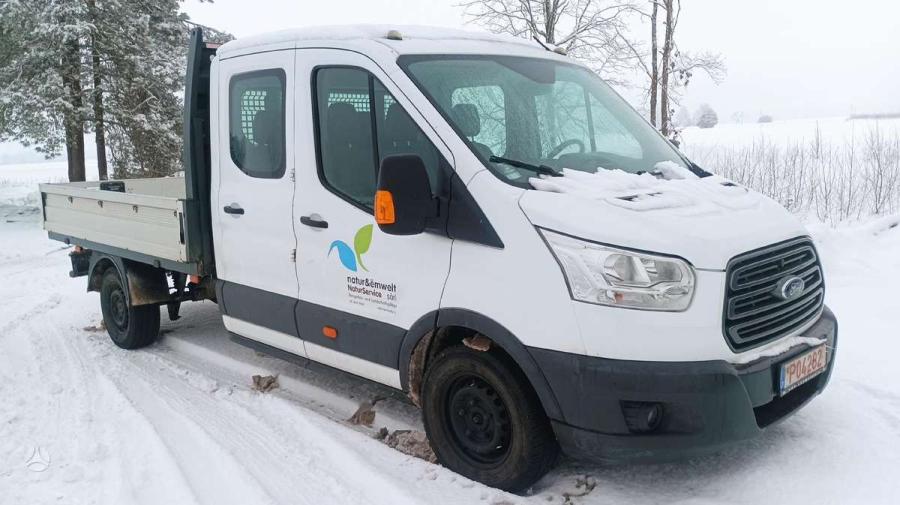 White Ford Transit 2017 in Sakiai, with an engine capacity of 2.00 L and mileage of 136 thousand km for 13500 €, photo 11 on AUTOMOTO.COM.LV
