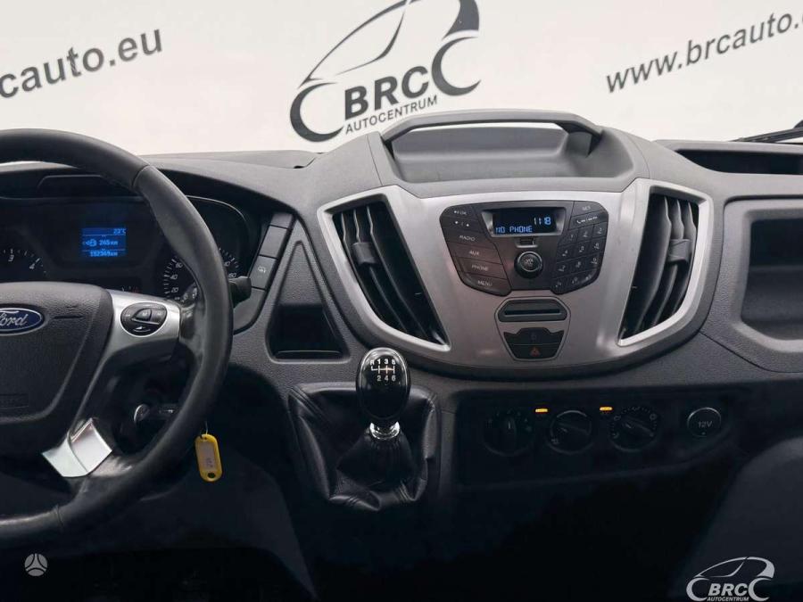 White Ford Transit 2017 in Vilnius, with an engine capacity of 2.00 L and mileage of 152 thousand km for 10900 €, photo 14 on AUTOMOTO.COM.LV