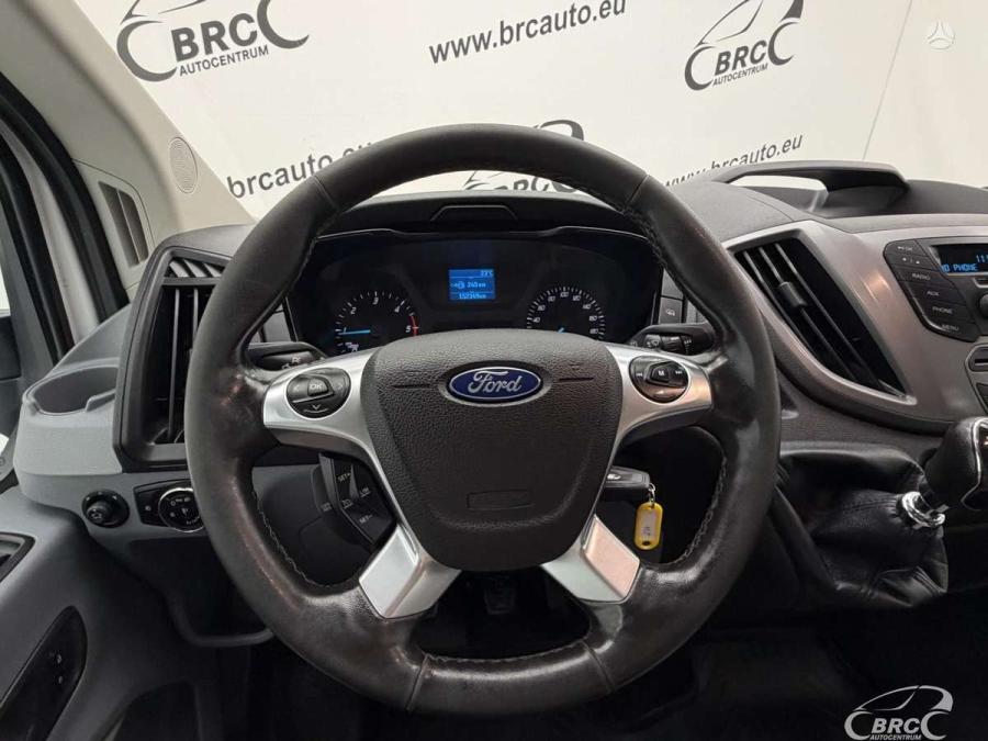 White Ford Transit 2017 in Vilnius, with an engine capacity of 2.00 L and mileage of 152 thousand km for 10900 €, photo 28 on AUTOMOTO.COM.LV