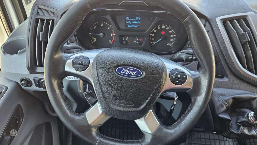 White Ford Transit 2018 in Marijampole, with an engine capacity of 2.00 L and mileage of 243 thousand km for 11800 €, photo 12 on AUTOMOTO.COM.LV