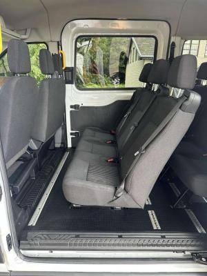 White Ford Transit 2018 in Taurage, with an engine capacity of 2.00 L and mileage of 232 thousand km for 13500 €, photo 16 on AUTOMOTO.COM.LV