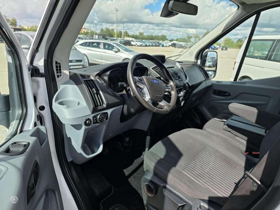 White Ford Transit 2018 in Marijampole, with an engine capacity of 2.00 L and mileage of 182 thousand km for 9850 €, photo 9 on AUTOMOTO.COM.LV