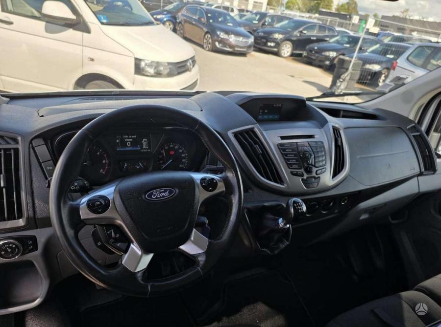 White Ford Transit 2018 in Marijampole, with an engine capacity of 2.00 L and mileage of 182 thousand km for 9850 €, photo 10 on AUTOMOTO.COM.LV
